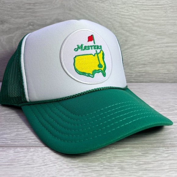 OTTO | Accessories | New Vintage Style Masters Golf Kelly Green White Trucker Hat Cap Adult S ...